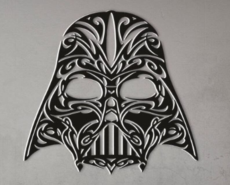 Star Wars Darth Vader Vector 3D Silhouette Decoration Wall Lightburn ...