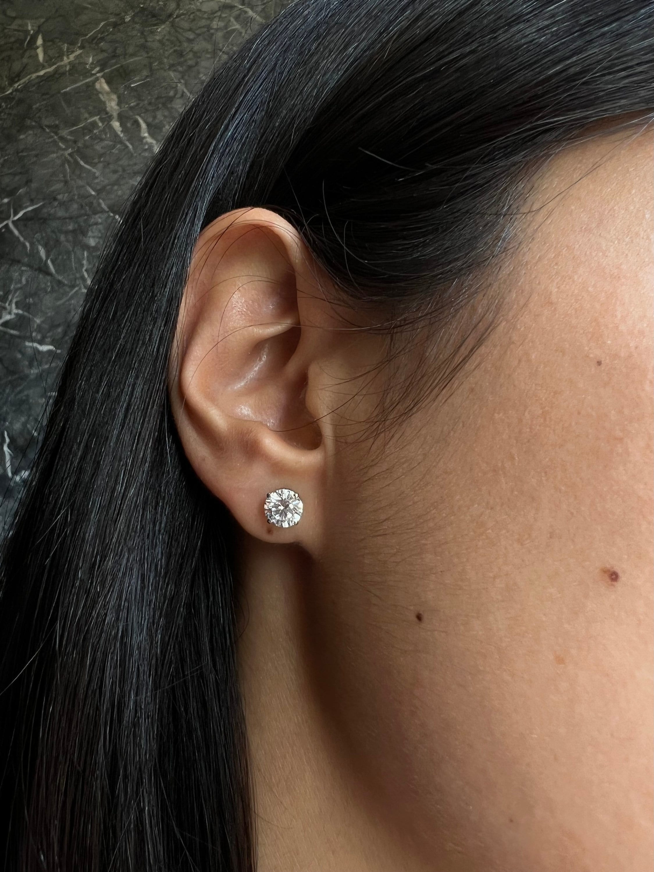 Round IDEAL Cut 2 Carat Total Weight IGI Certified D Color VVS1 Clarity ...