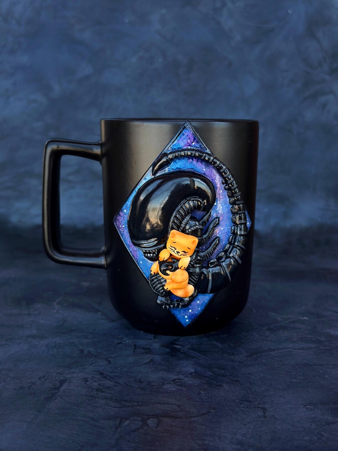 Mug Baby Xenomorph With Jonsey,chibi Alien,facehugger Horror - Etsy