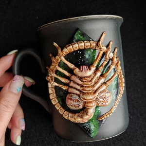Mug Xenomorph Facehugger Alien Handmade - Etsy