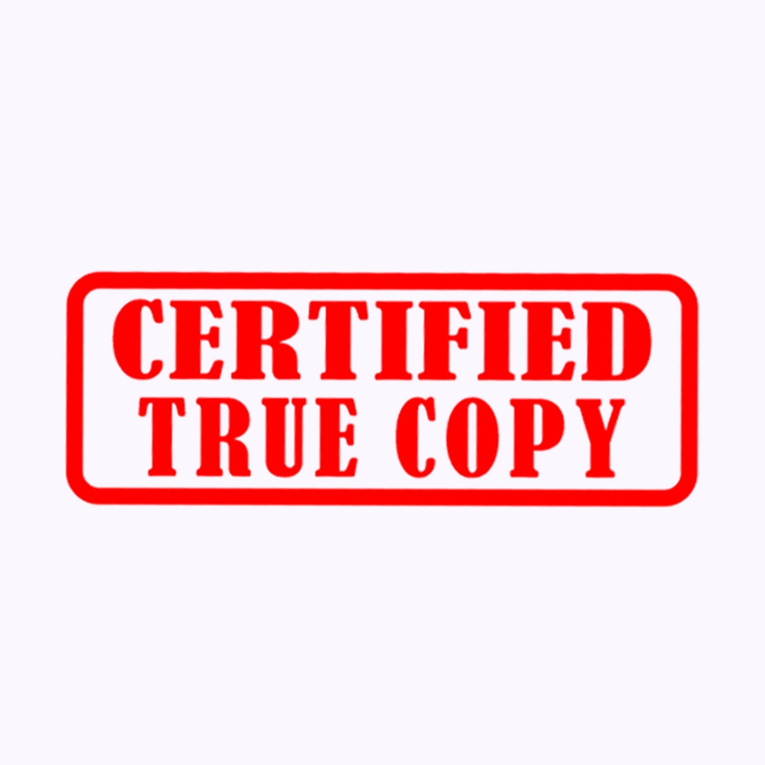 Delightartncraft Custom Office Stamp, Certified True Copy Office Stamp ...