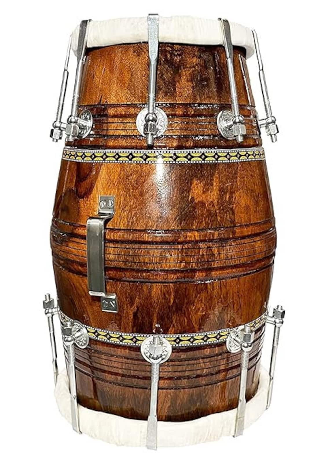 Wood Dholak Indian Folk Musical Instrument Drum Nuts N Bolt - Etsy