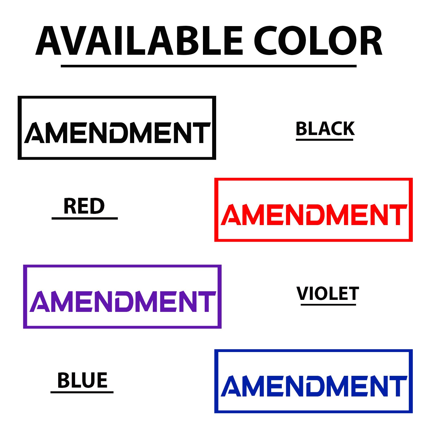 Delightartncraft Custom Office Stamp, Amendment Office Stamp ,self ...