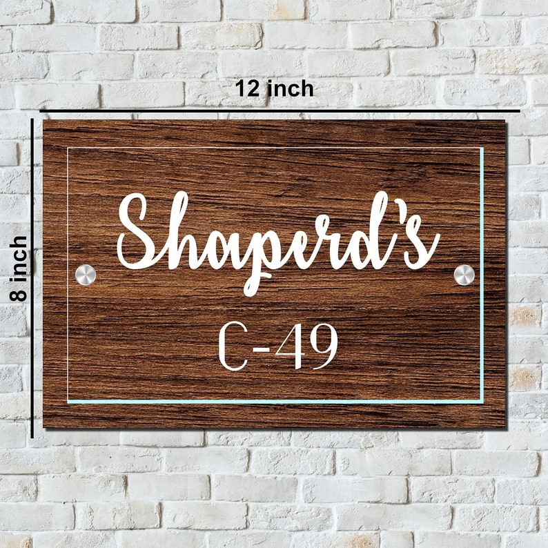 Personalized Acrylic Office Name Plate With Holder Name,plates for Home ...