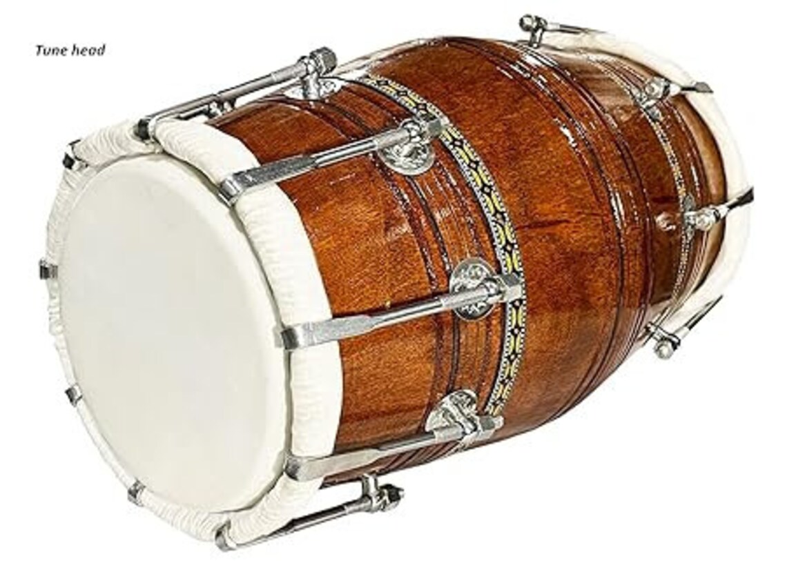Wood Dholak Indian Folk Musical Instrument Drum Nuts N Bolt - Etsy