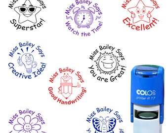 Teacher Comment Stamp - Etsy