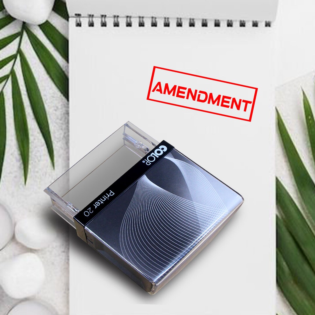 Delightartncraft Custom Office Stamp, Amendment Office Stamp ,self ...