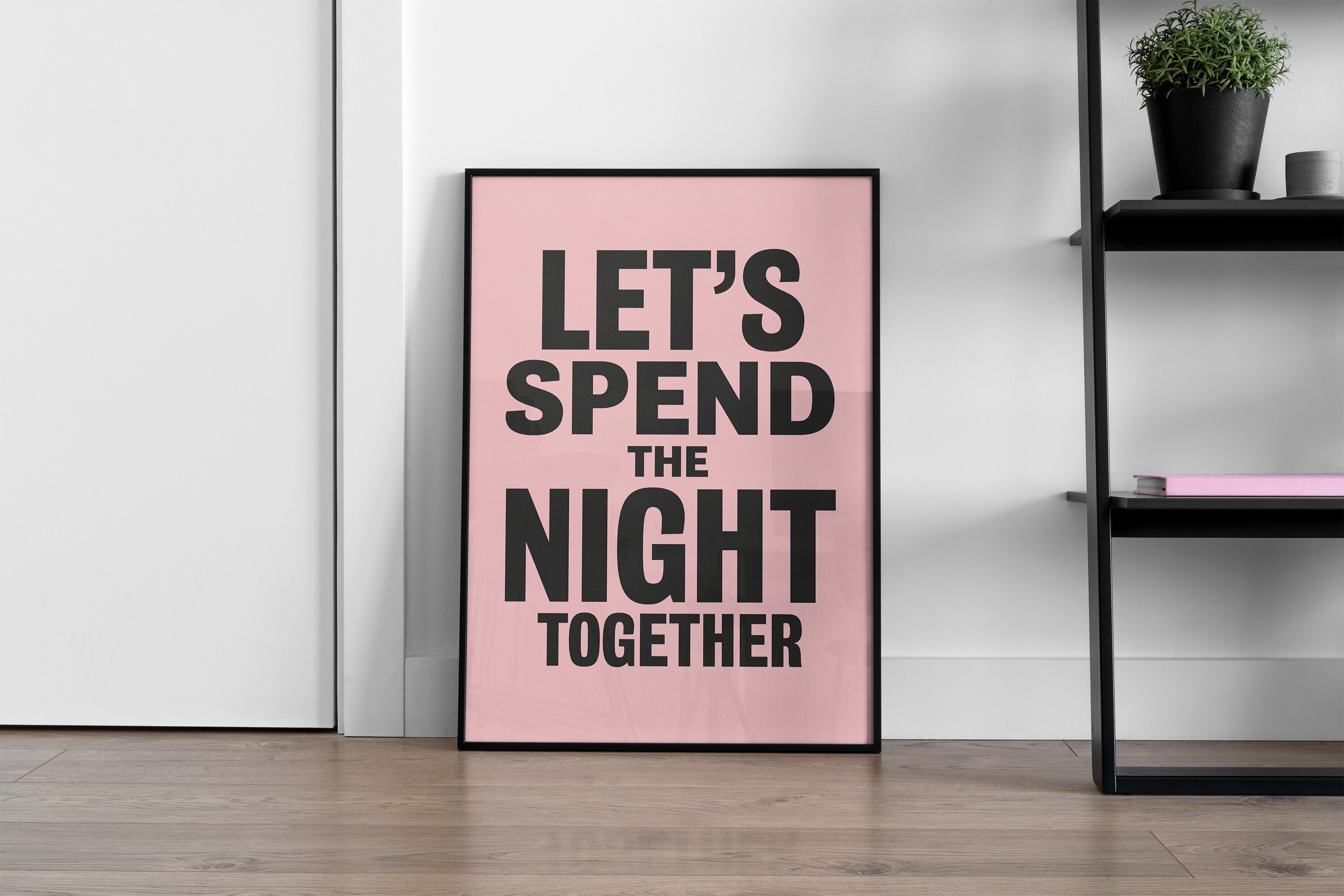 Let's Spend the Night Together | Rolling Stones Print | Typographic ...