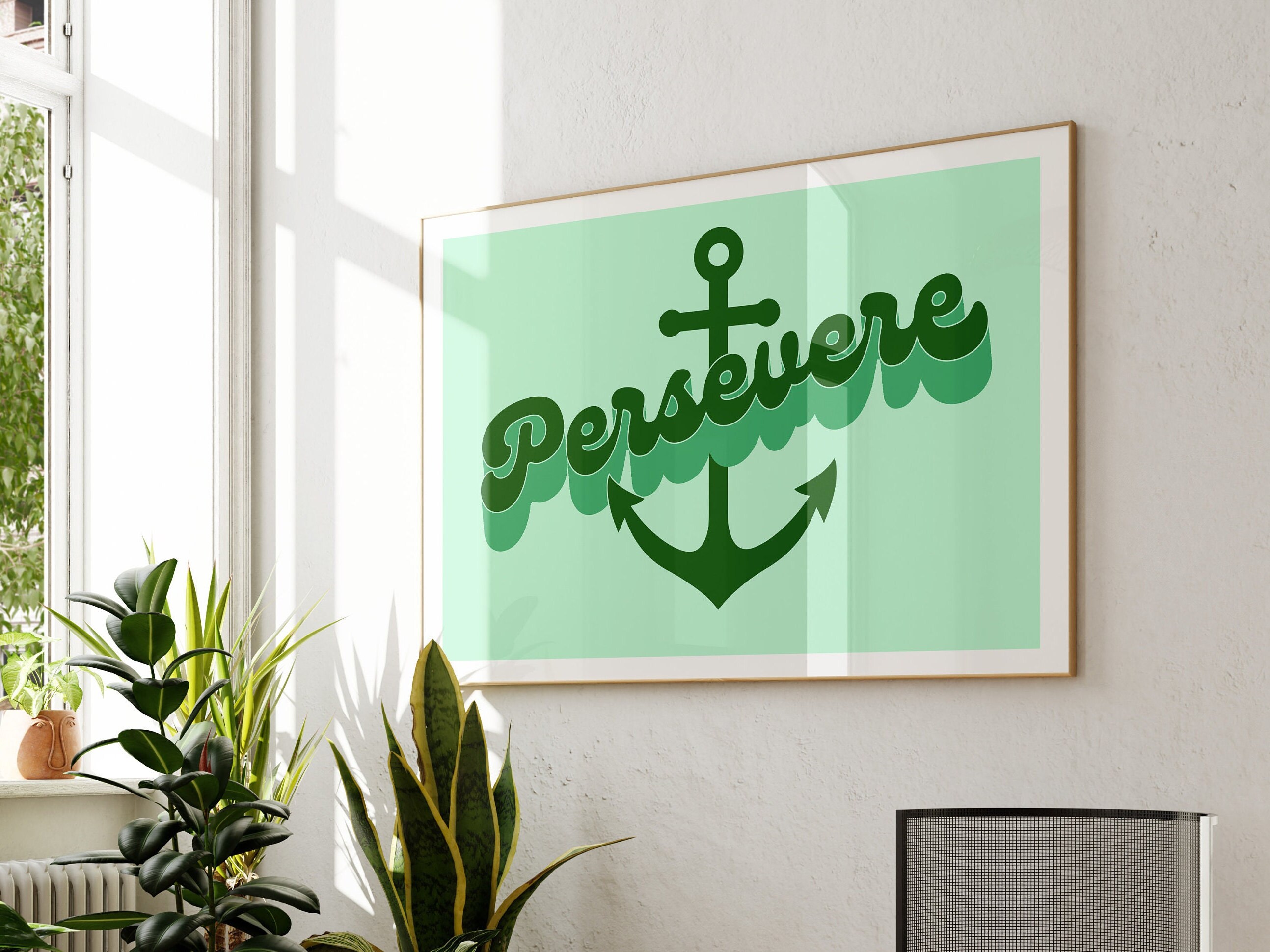 Persevere Print Leith Edinburgh Typographic Poster Hibs Hibs FC ...