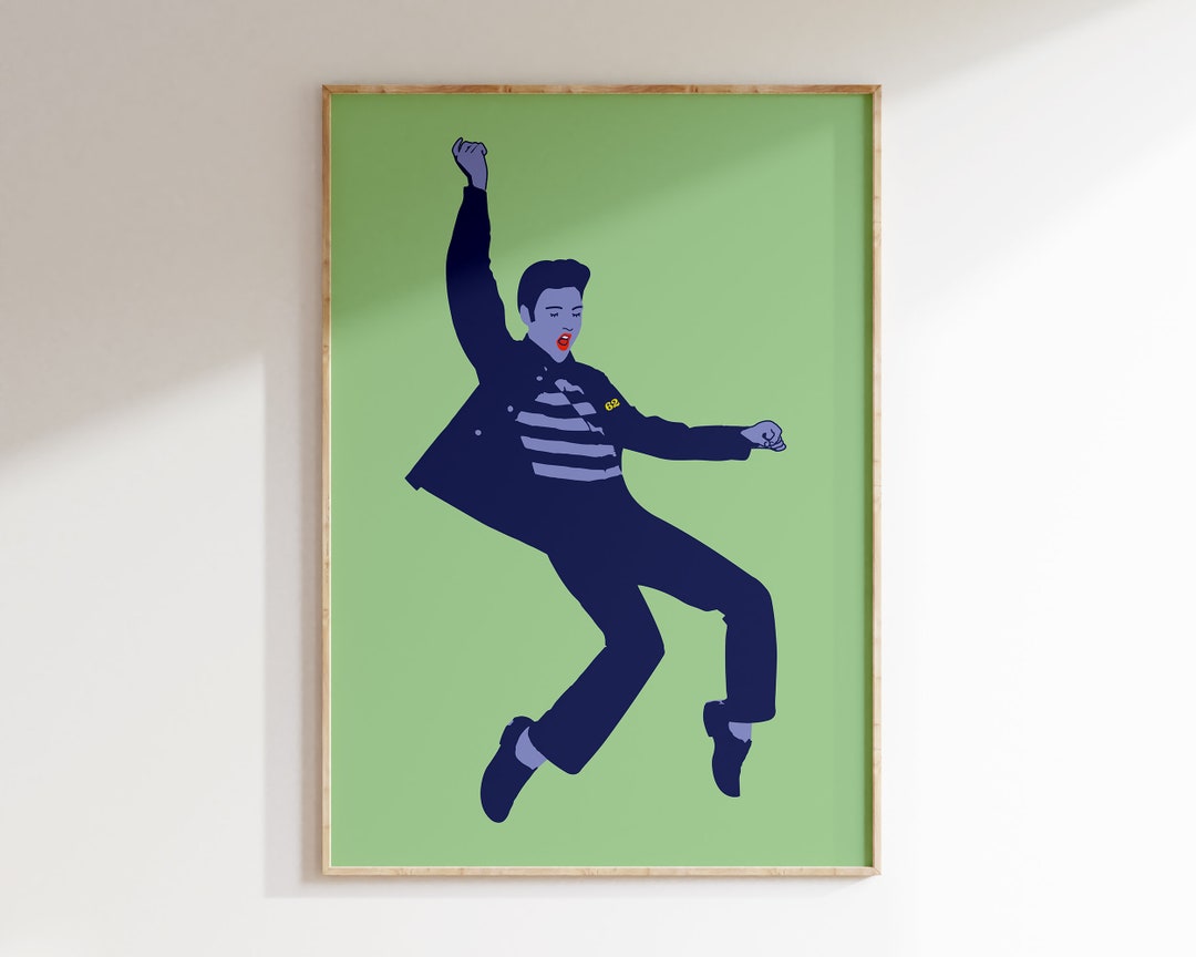 Jailhouse Rock Poster | Elvis Wall Art | Elvis Pop Art | Retro | Music ...