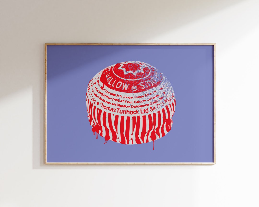 Tunnocks Tea Cake | Scottish Food Print | Tunnocks Teacake | Scottish ...