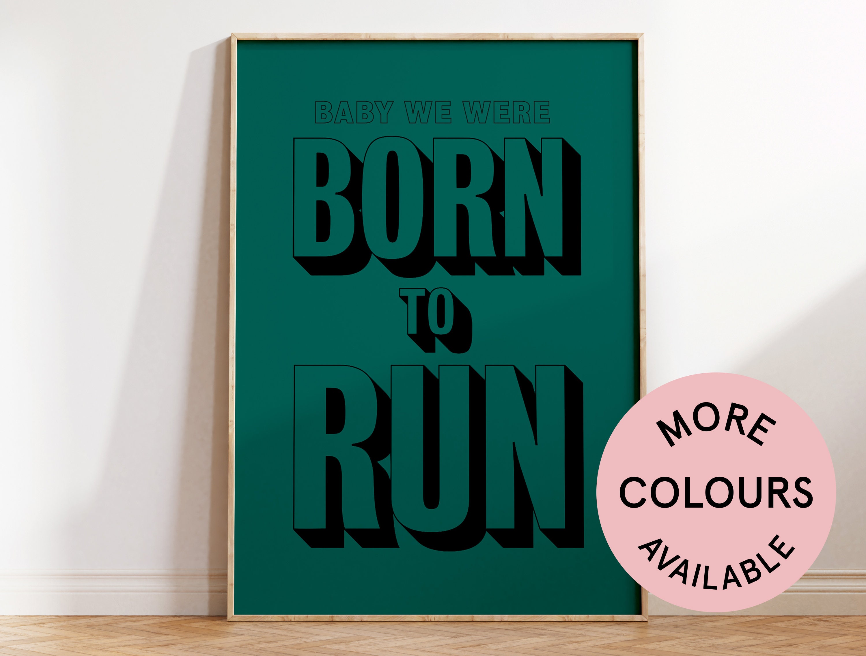 Bruce Springsteen Born To Run Poster