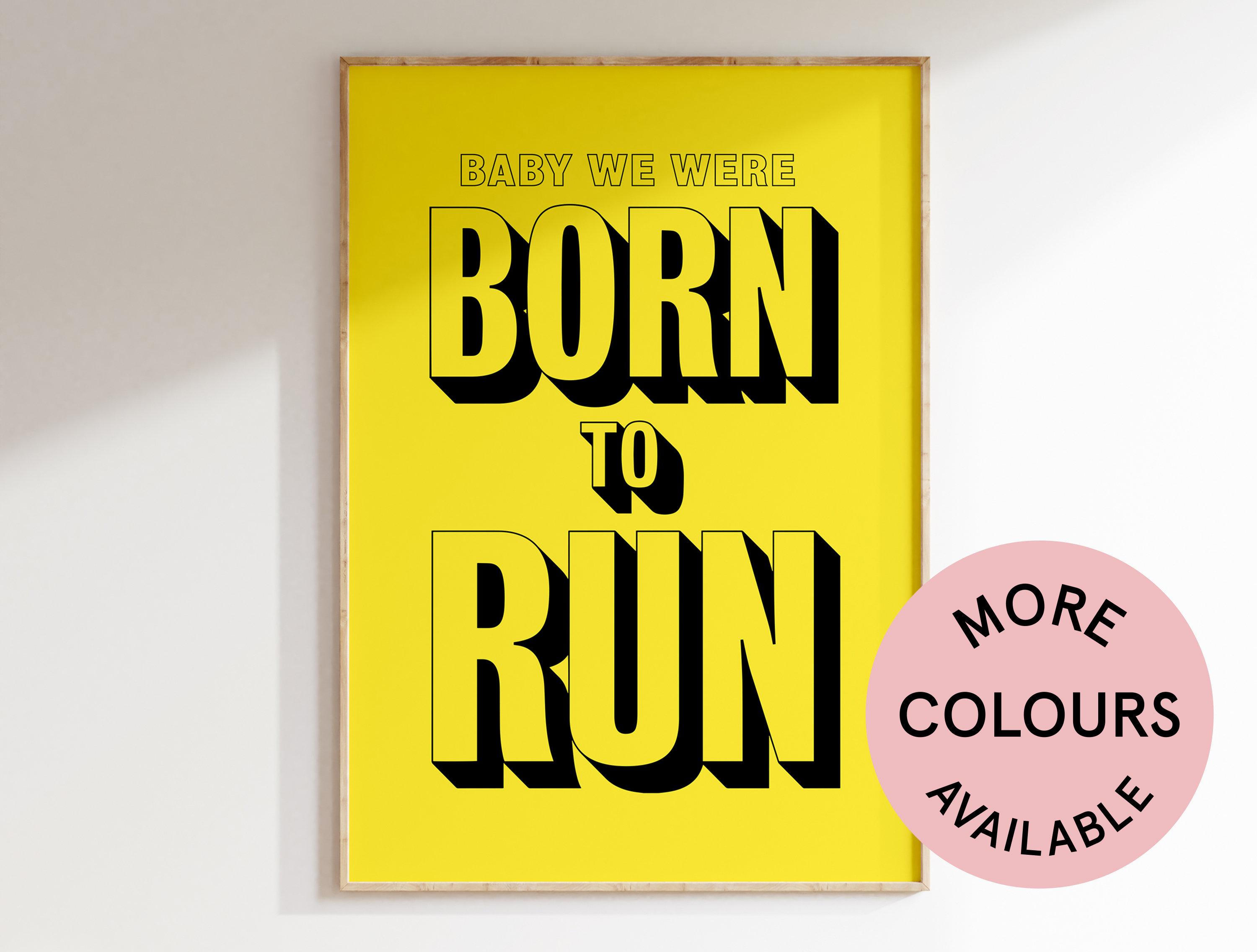 Born to Run Poster | Bruce Springsteen | Bruce Springsteen Art | 70s ...