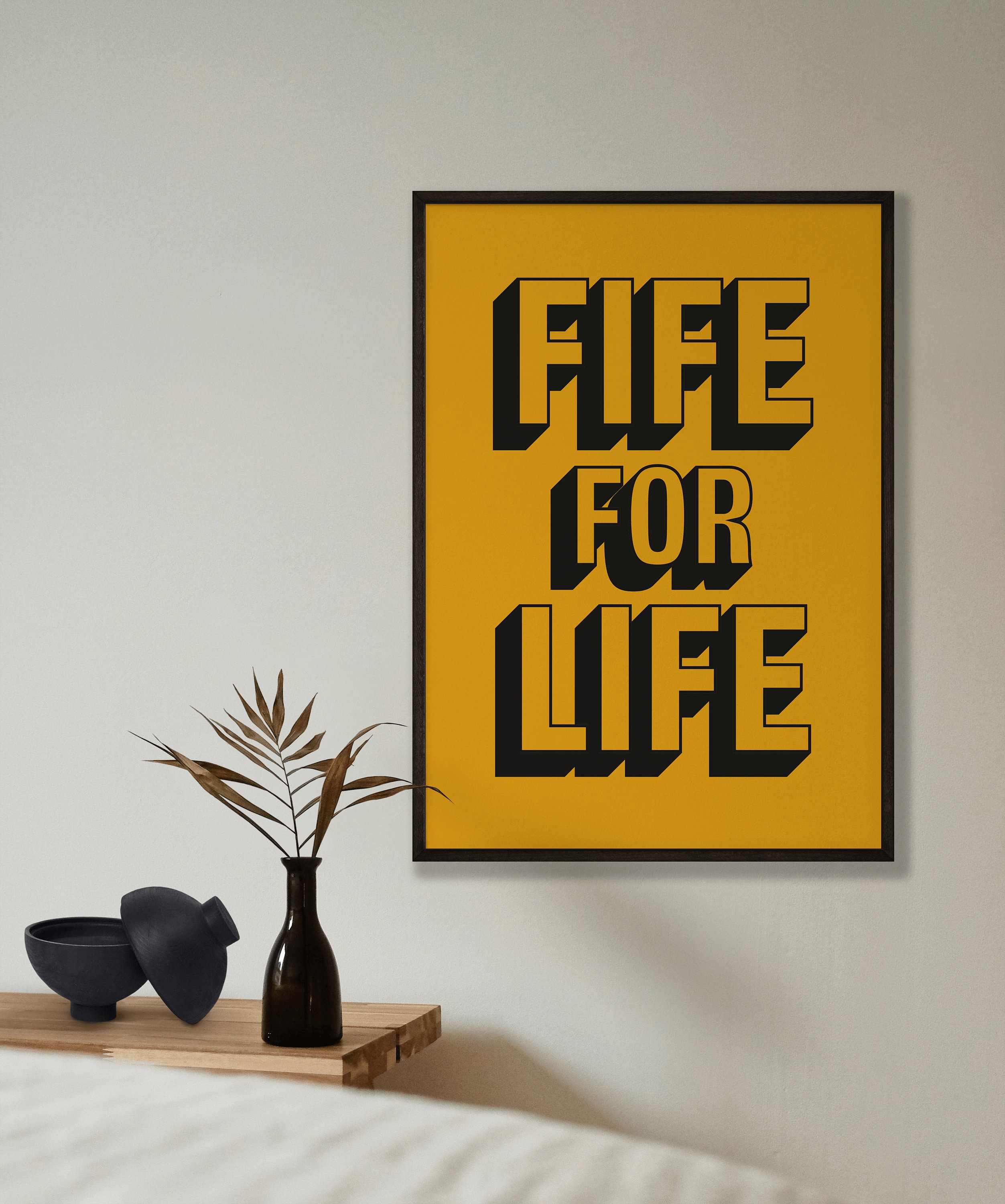 Fife | Fife for Life | Fife Scotland | Typographic Poster | Fife Art ...