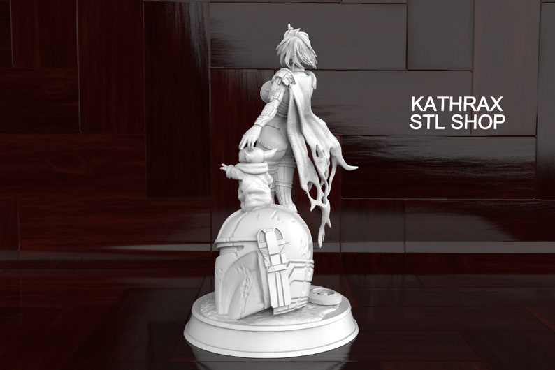Sexy Mandalorian 3d Print Stl File Etsy