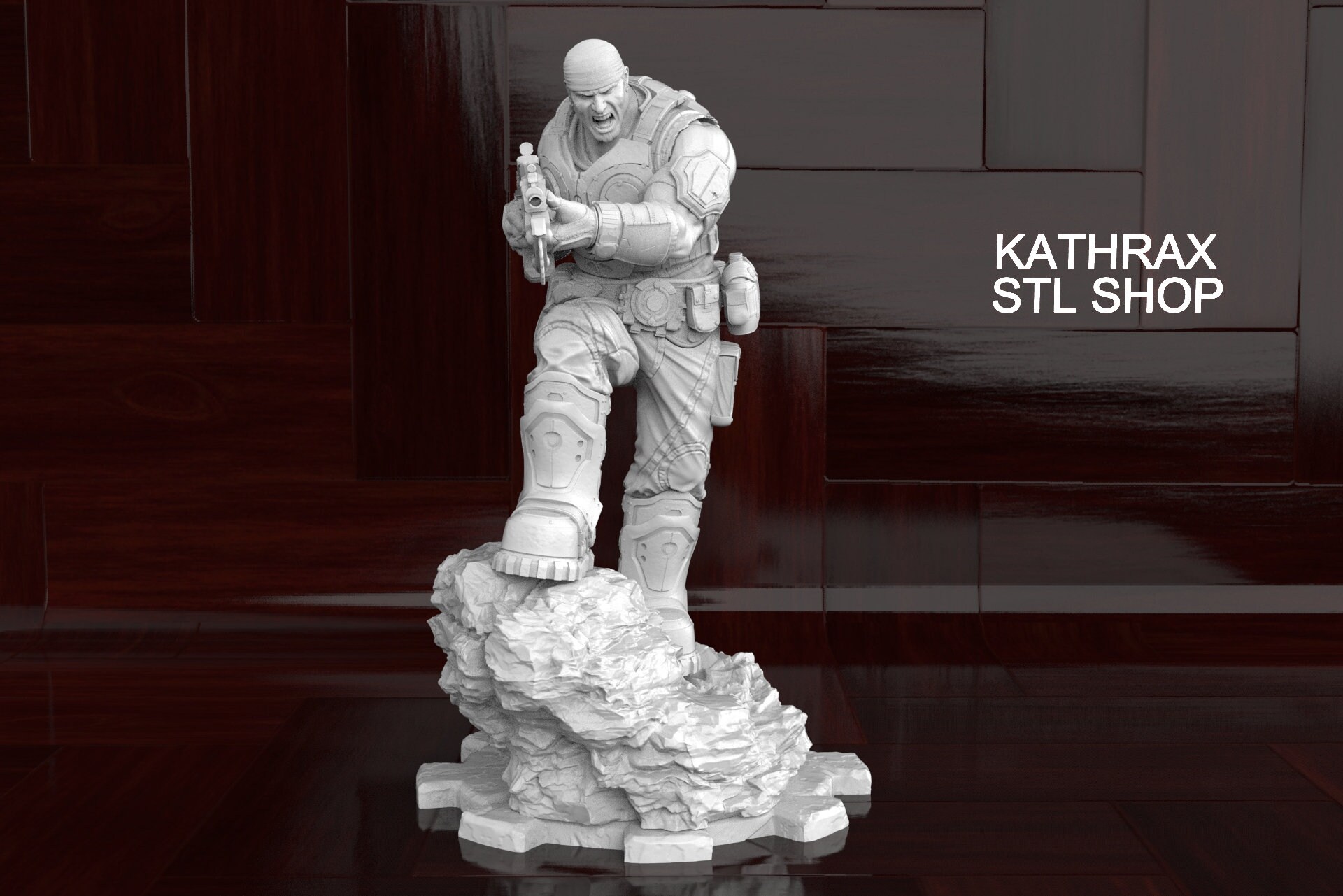 Marcus Fenix Gears of War Impresión 3D Archivo STL - Etsy México