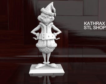 The Grinch - Max Figurine Stl File for 3D Printing - Etsy