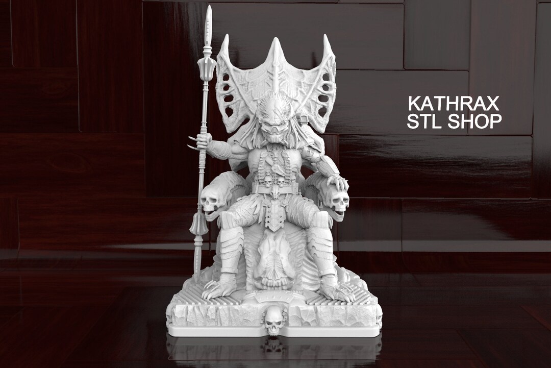Predator on Throne 3D Print STL File - Etsy Australia