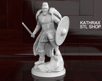 Ragnar Lodbrok STL- the Viking King 3D Print- King Ragnar Lothbrock ...