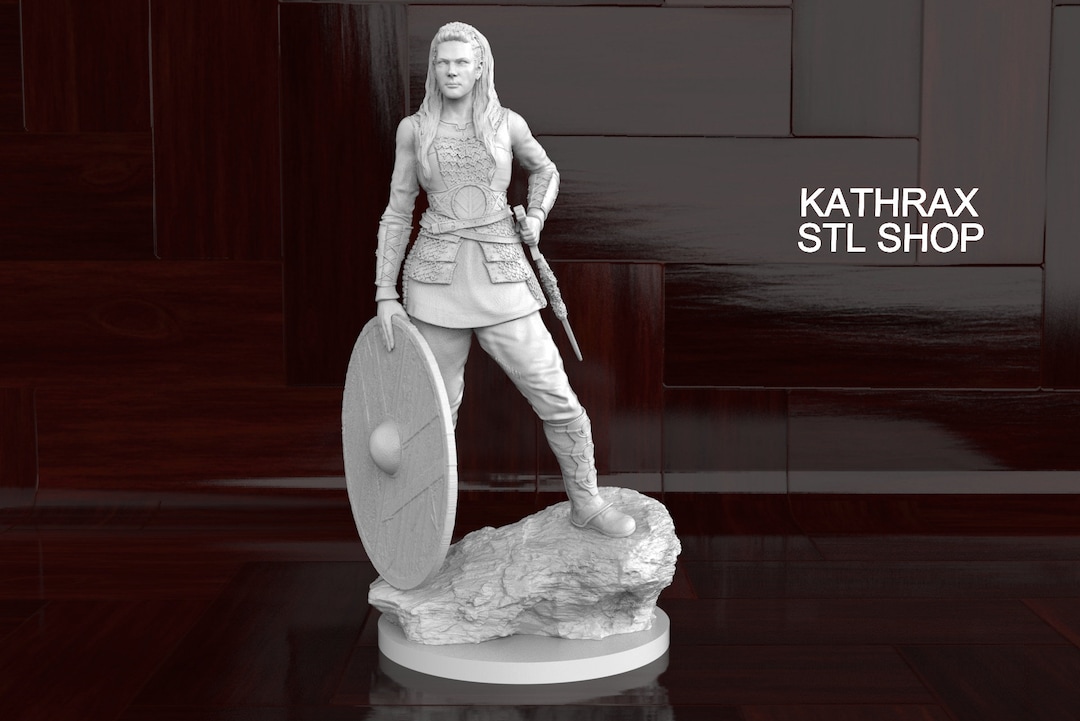 Lagertha the Famous Shield-maiden 3D Print STL File - Etsy