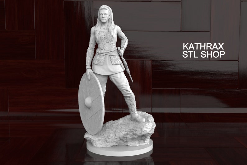 Lagertha the Famous Shield-maiden 3D Print STL File - Etsy