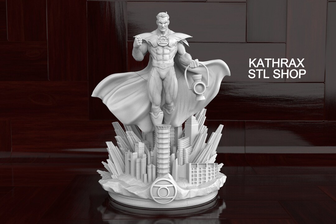Green Lantern 3D Print STL File - Etsy