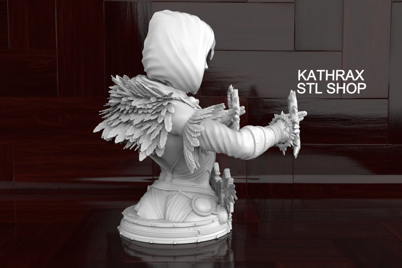 Raven Bust Pre Supported 3D Print STL File - Etsy