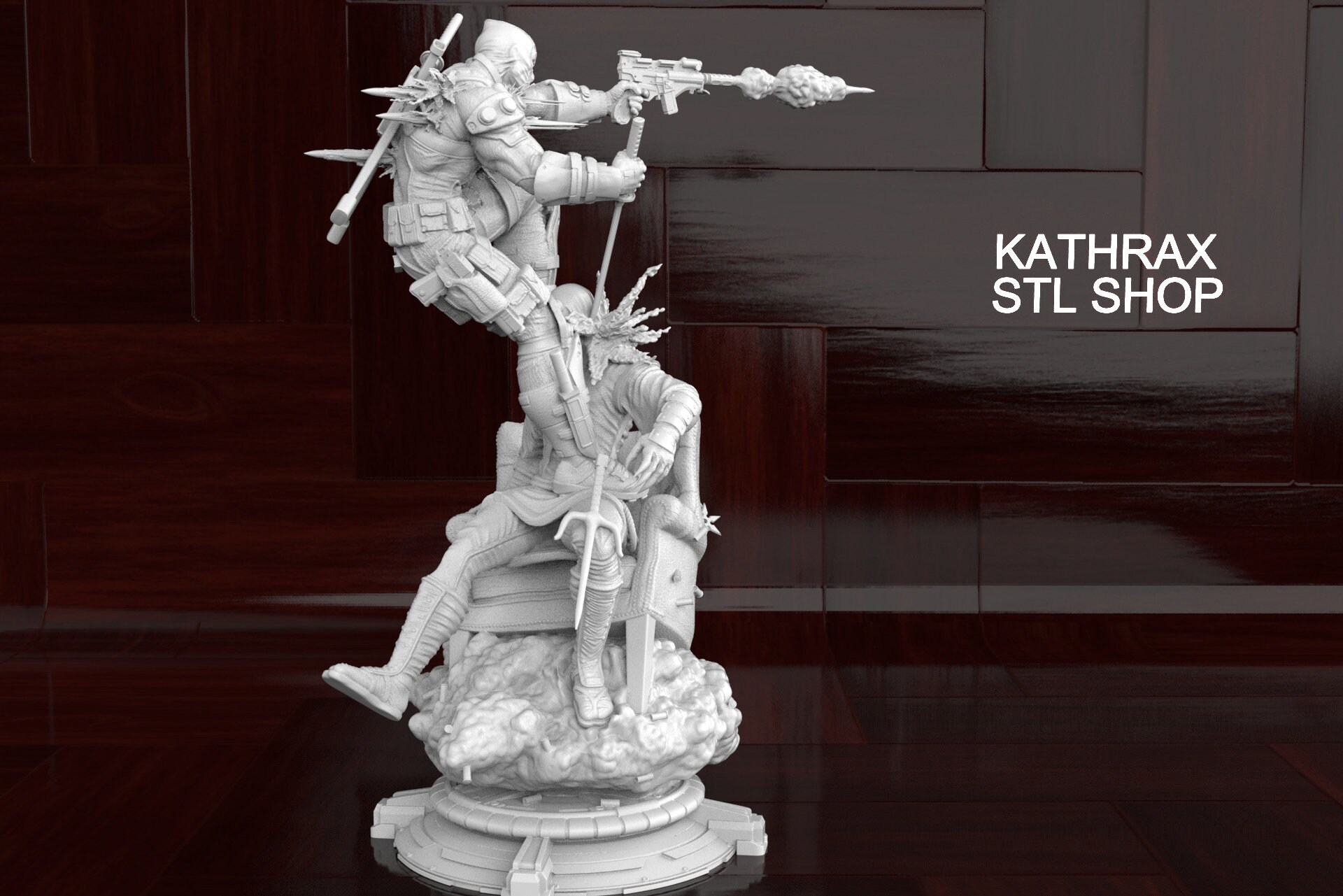 Deadpool 3D Print STL File - Etsy Australia