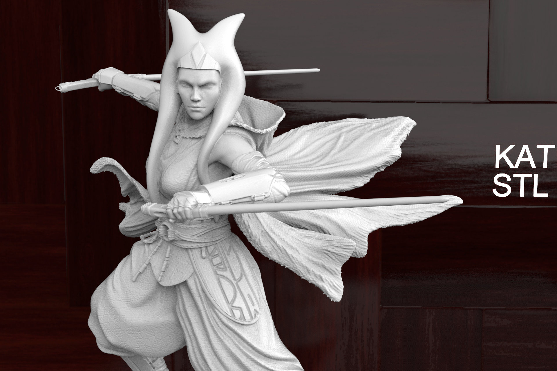 Ahsoka Tano Star Wars 3D Print STL File - Etsy