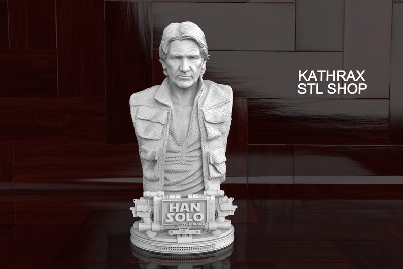 Han Solo Bust Star Wars 3D Print STL File - Etsy