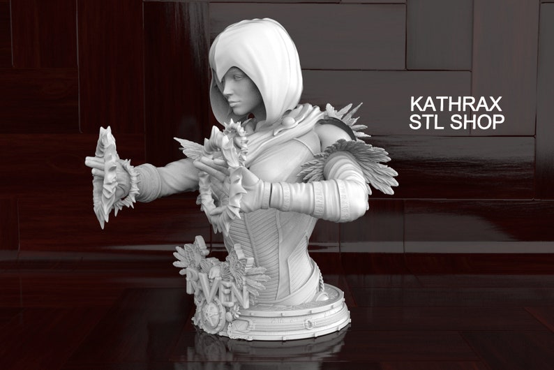 Raven Bust Pre Supported 3D Print STL File - Etsy