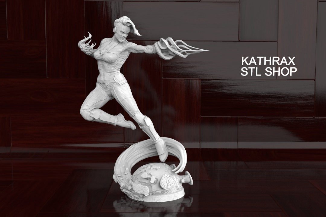 Captain Marvel 3D Print STL File - Etsy