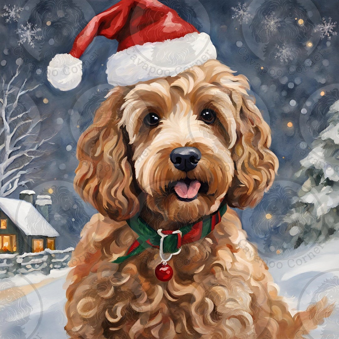 Cockapoo Christmas Cards Pack of 10 Greeting Cards With Standard ...