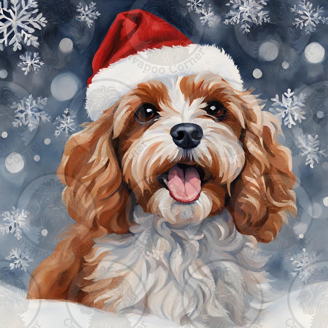 Ruby Cavapoo Christmas Cards Pack of 10 Greeting Cards With Standard ...