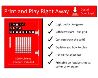 Deduction Puzzle - Etsy