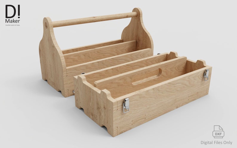 Stackable Vintage Toolbox, Toolbox, CNC, Plywood, DIY. Digital File ...