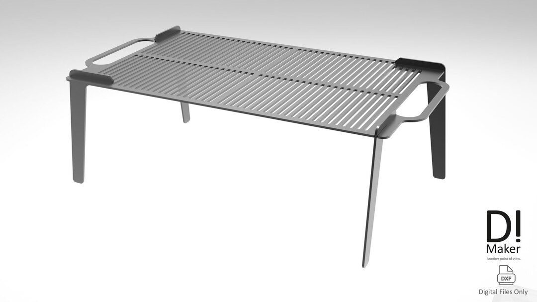 Parrilla BBQ_03_DMaker. CNC, plasma. dxf, svg, pdf. Artículo digital ...