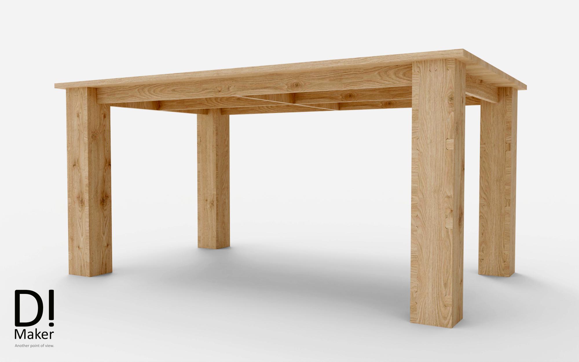 1600x1000mm Dining Table. DXF Cutting Plans, DIY, Plywood, Router ...