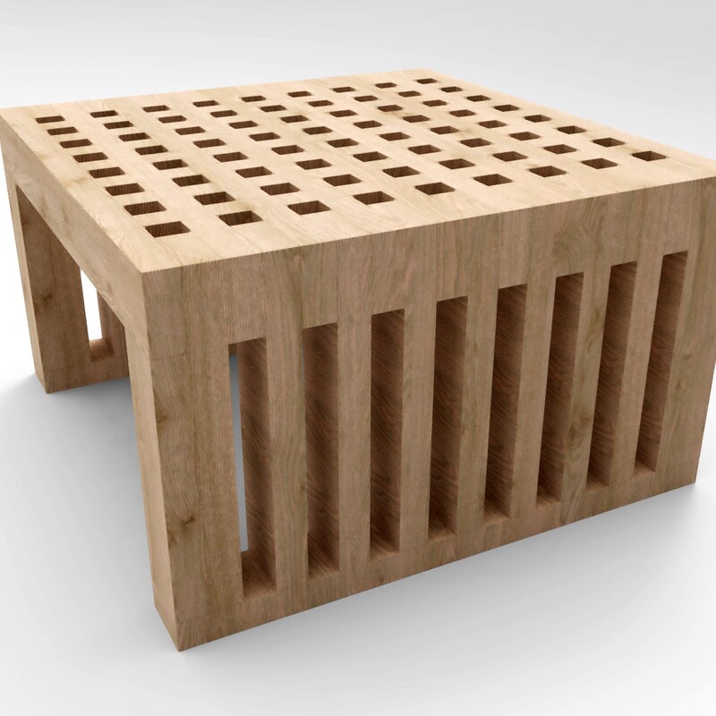 Slat Wood Table - Etsy