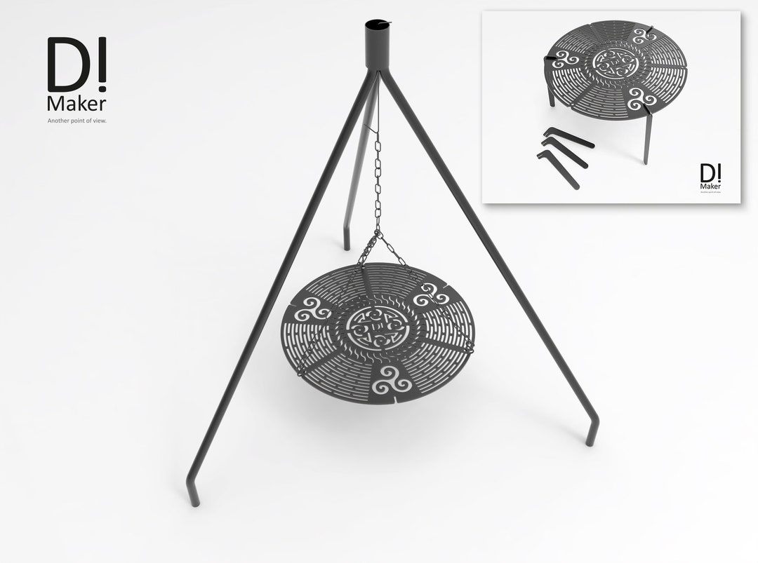 Tripod Grill 60cm, CNC, Plasma. - Etsy