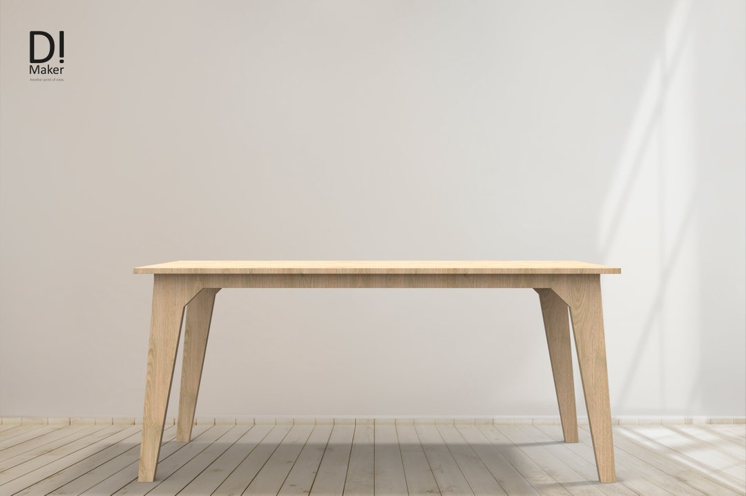 Dining Table 03. DXF. 18mm Plywood, CNC, Router. DIY. Digital Item, Not ...