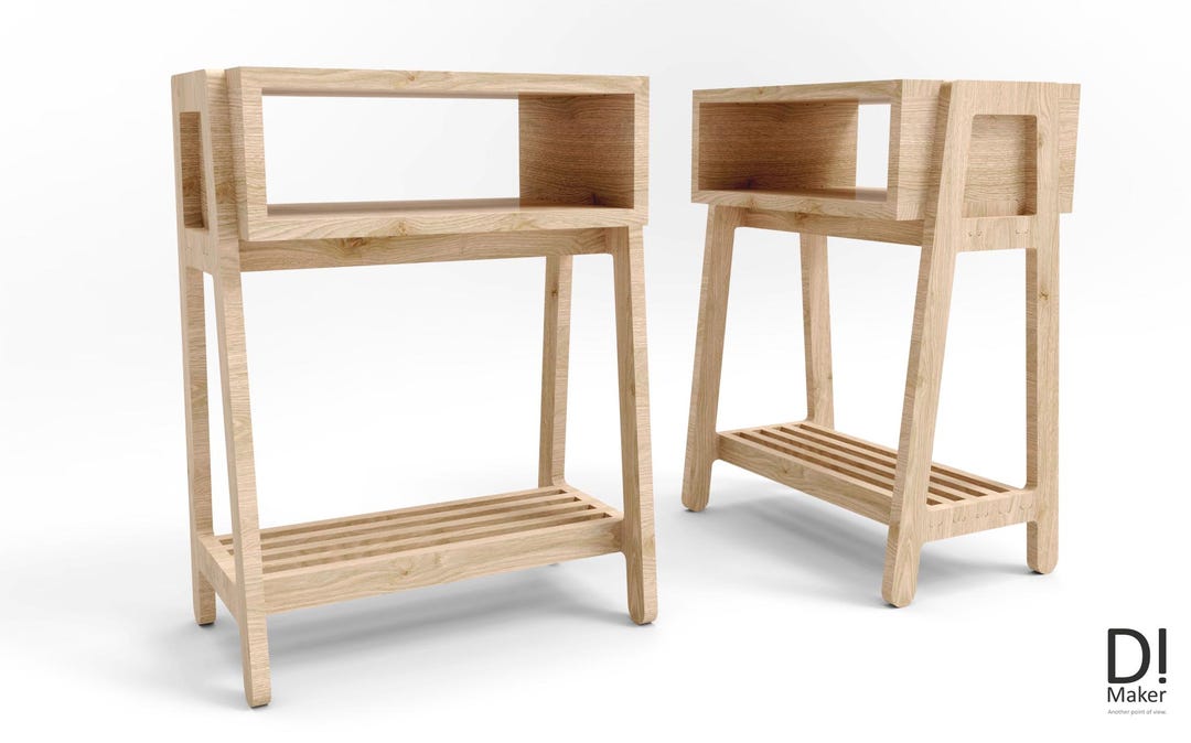 Nightstand 01, Side Table, DXF, CNC, Router, Plywood. Digital Item, Not ...