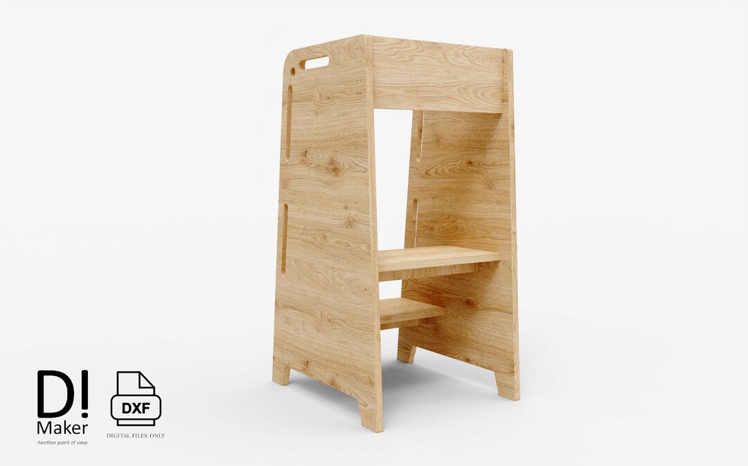 Step Stool, Step Stool With Safety Railing. Montessori Type. Plywood ...