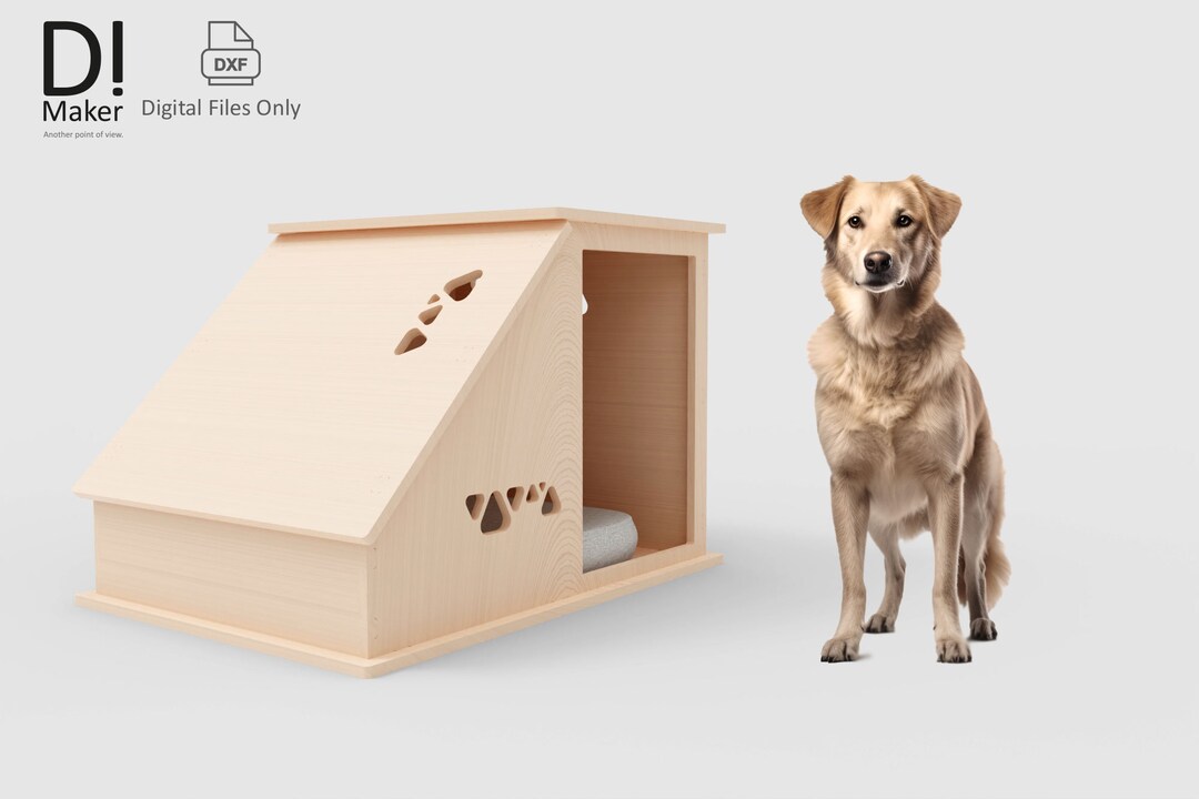 Medium Doghouse. CNC, Plywood, DXF, Digital Item, Not Physical. - Etsy