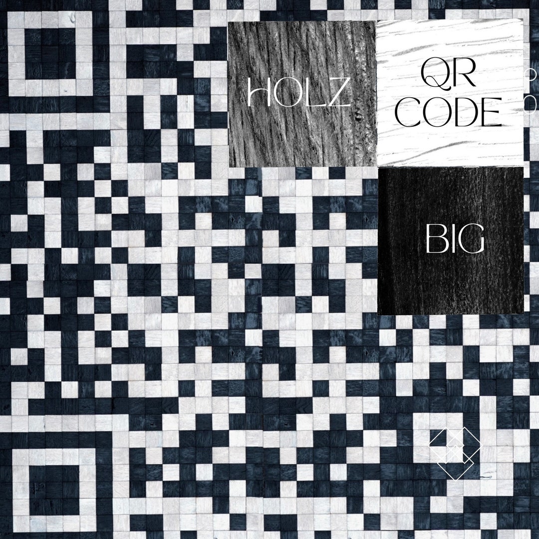 Wooden QR Code. the Gift With Meaning and Depth. Artwork or Marketing ...