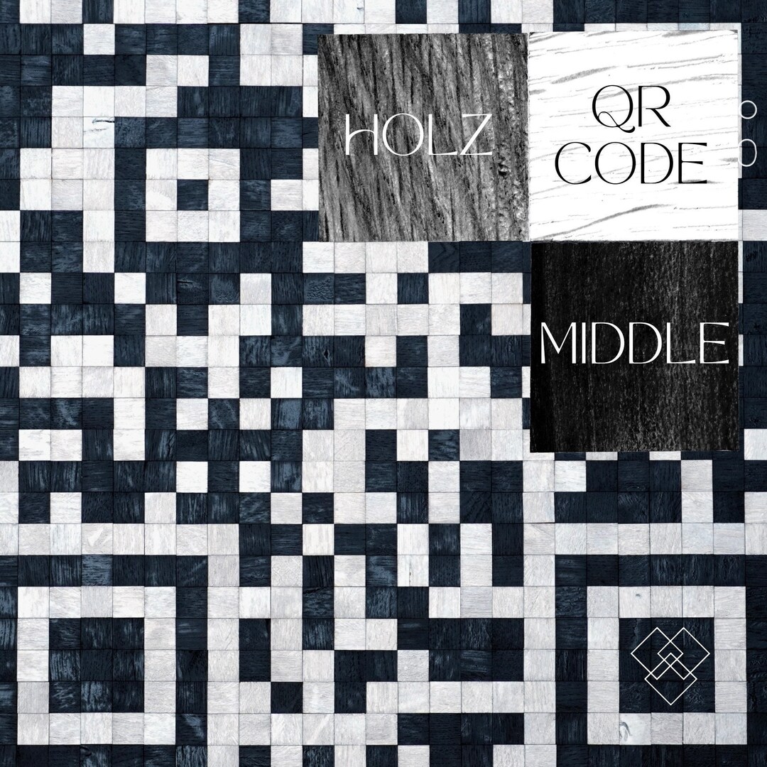 Wooden QR Code. the Gift With Meaning and Depth. Artwork or Marketing ...