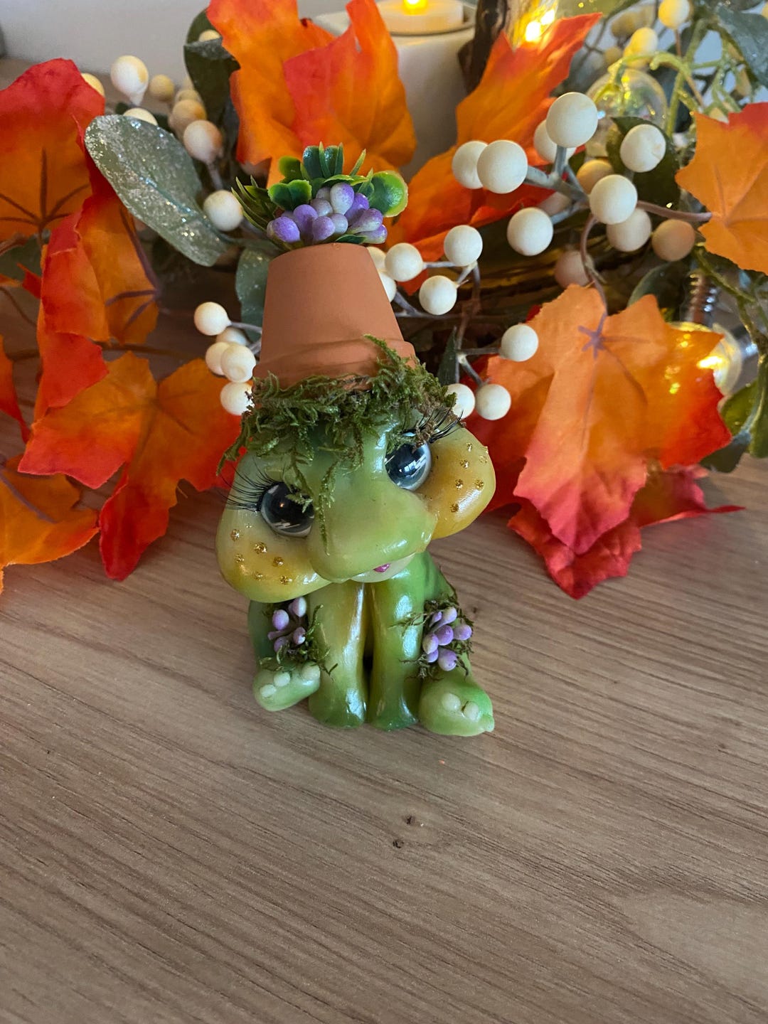 Plant Pot Cutie Desk Buddy - Cute Handmade Polymer Clay Figurine ...