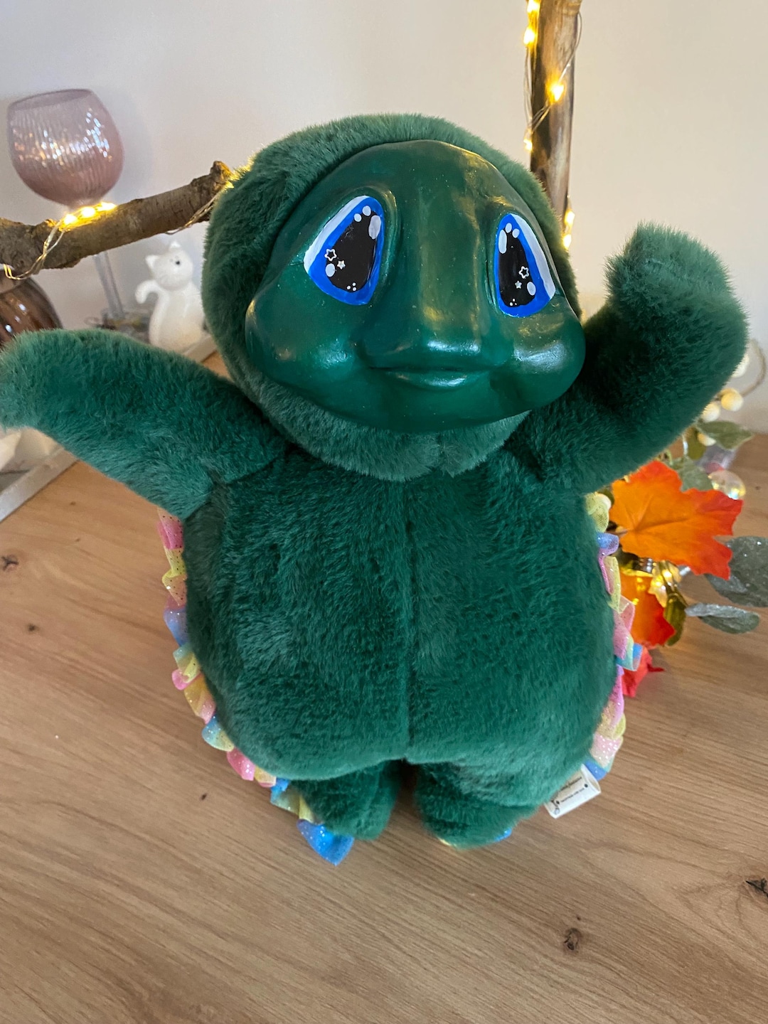 Cactus Plush - Handmade Plushie, Art Doll, Clay Face, OOAK, Hand-sewn ...