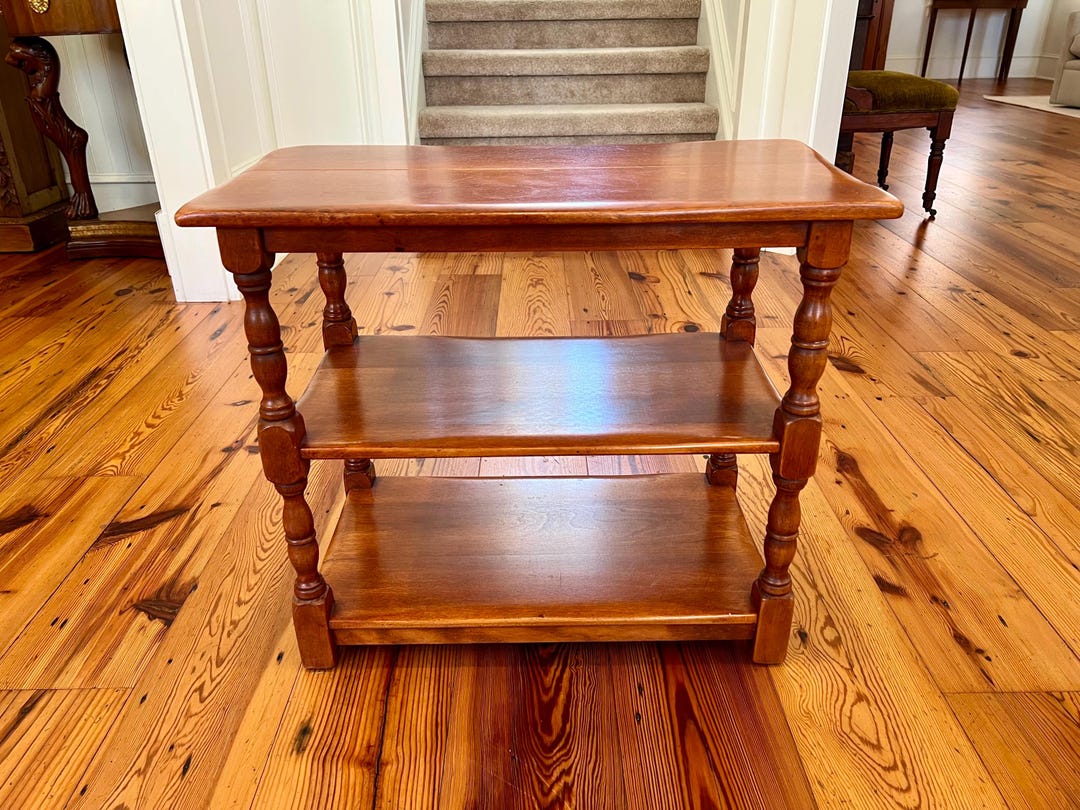 Cushman Colonial Creations Three Shelf News Table No. 0108. From the ...