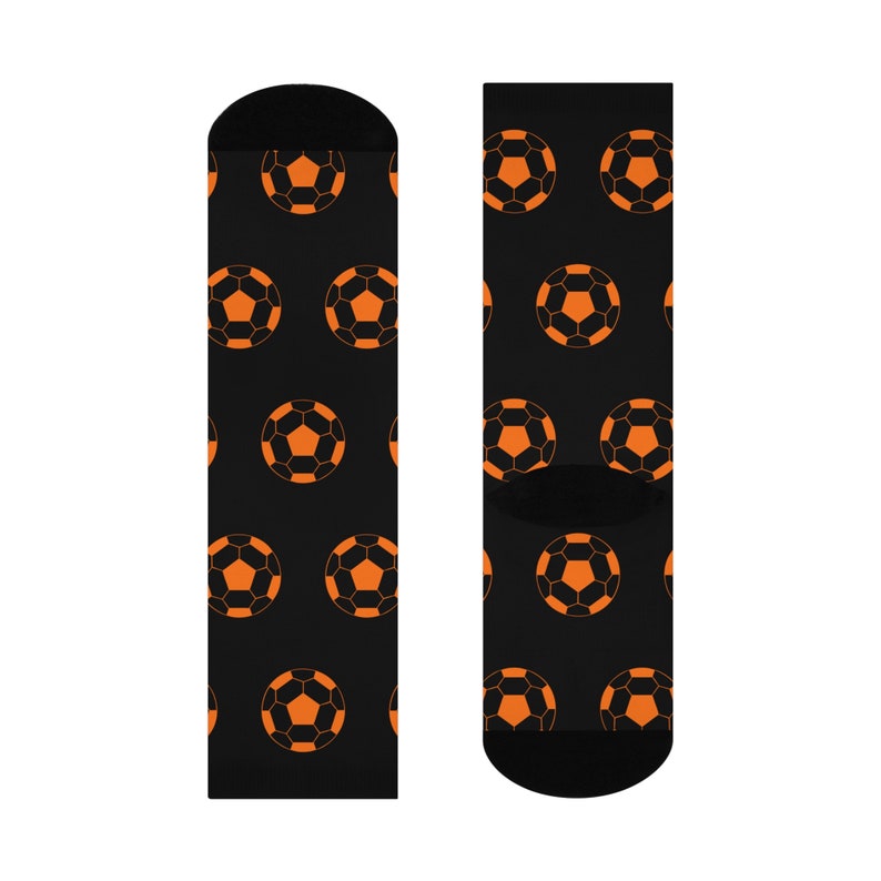 Soccer Ball Crew Socks orange - Etsy